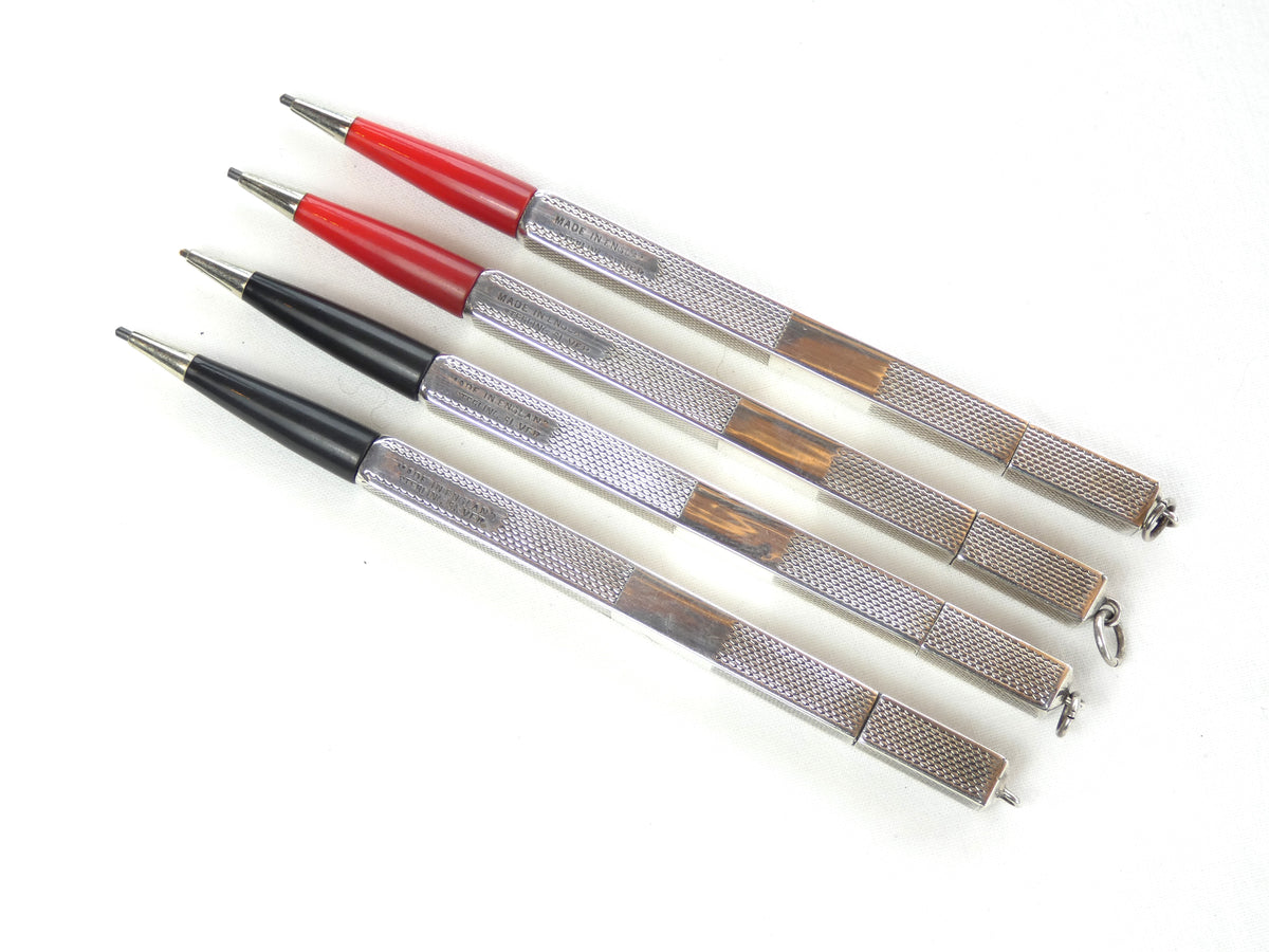 Boxed set of 4 Sterling Silver Bridge Pencils. – Collectablepens