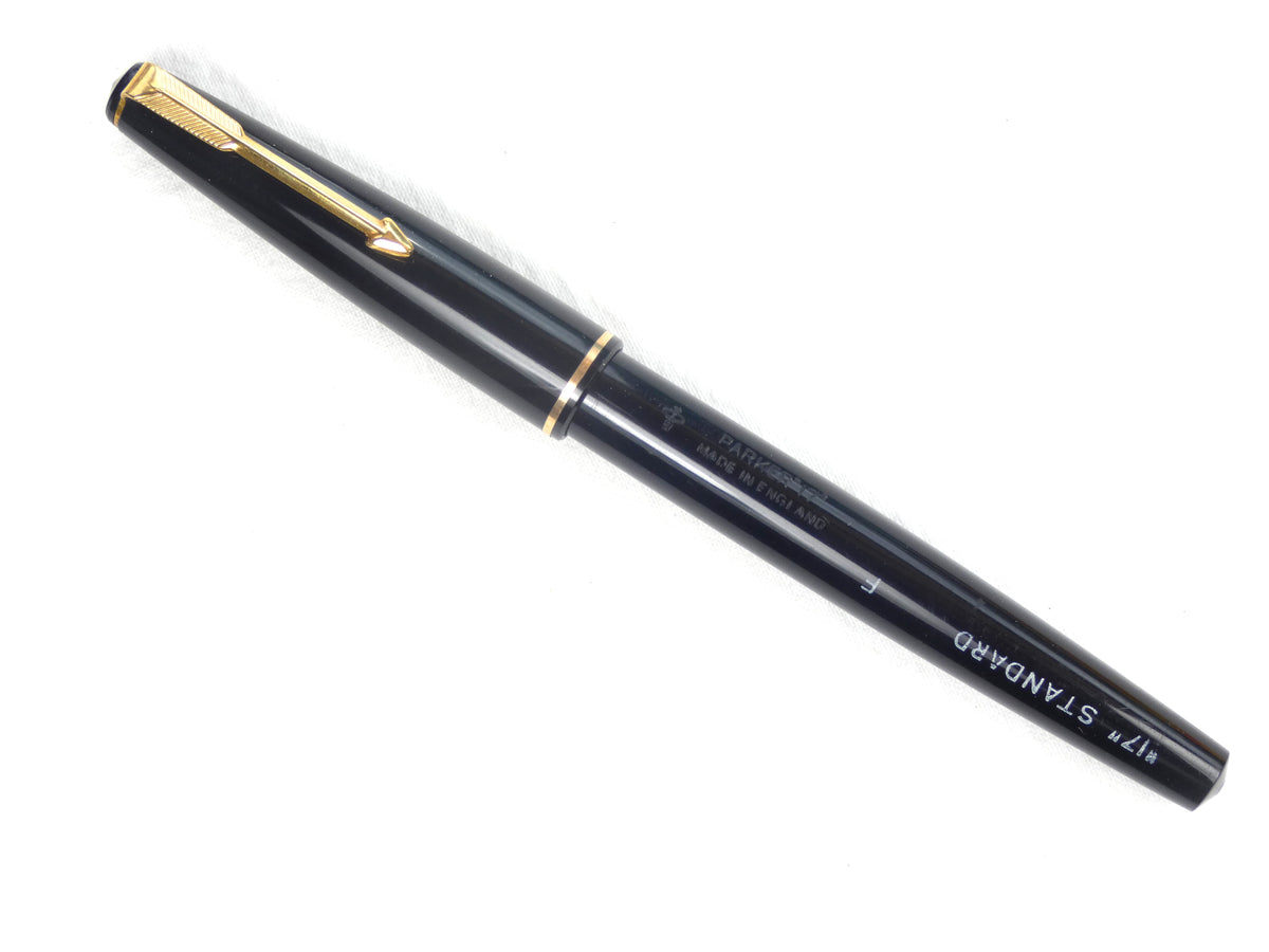 Parker 17 Standard in Black. Unused and Immaculate. – Collectablepens